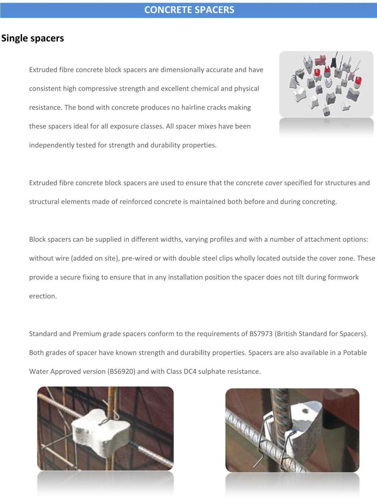 Concrete Spacers – MBA Castle