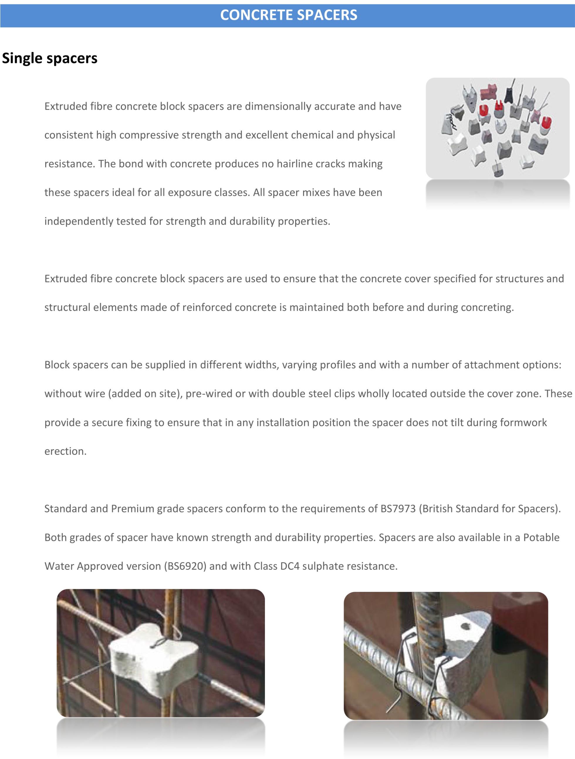 Concrete Spacers – MBA Castle